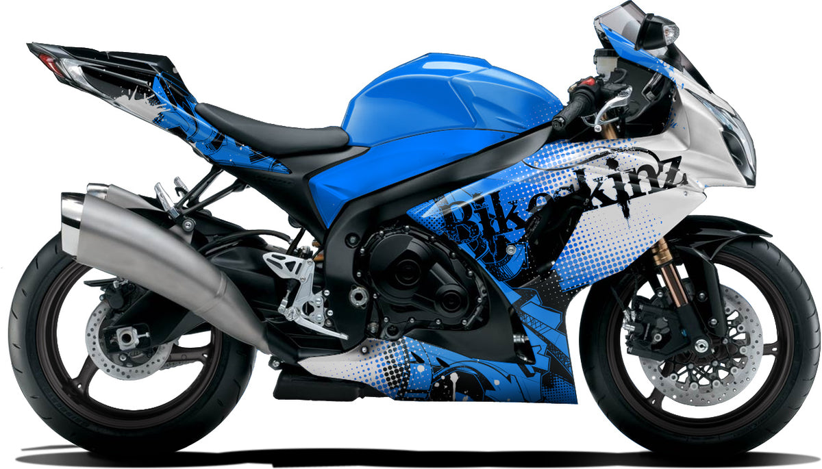 Full Motorcycle Vinyl Wrap Kit - "City Boy (blue)" – BIKESKINZ