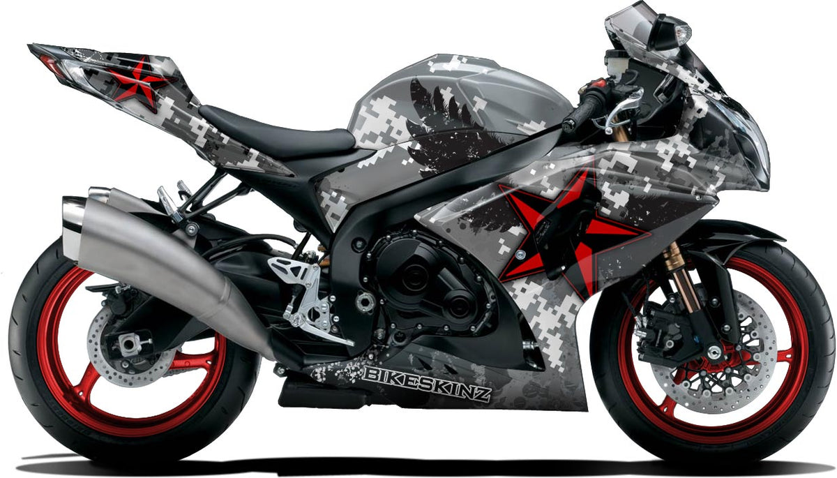 BIKESKINZ™ Motorcycle Vinyl Wrap Kit - Urban Warrior theme – Bikeskinz